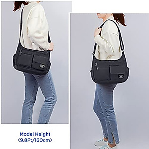 VOLGANIK ROCK Crossbody Bags for Women RFID Travel Shoulder Purse Waterproof Messenger Handbag Casual Nylon Pocketbooks