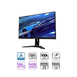 GIGABYTE G27F 2 - 27" 165Hz 1080P Gaming Monitor, 1920 x 1080 SS IPS Display, 1ms (MPRT) Response Time, 95% DCI-P3, 1x Display Port 1.2, 2x HDMI 2.0/ USB 3.2 ,Black