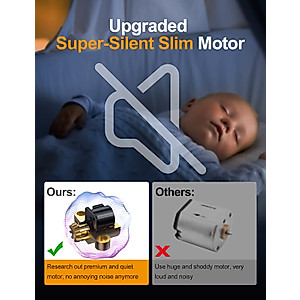 【Ultra-Slim Quiet】STARSIKI Undetectable Mouse Jiggler Interval Timer Adjustable, Mouse Mover with On/Off Switch, Automatic Device to Keep Moving Mouse Wiggler Shaker Clicker Random Movement DriverFree