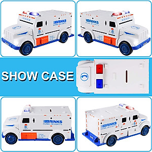 Yoego Kids Money Bank, Electronic Piggy Banks, Great Gift Toy for Kids Children, Cool Armored Car Bank Password Coin Bank, Perfect Toy Gifts for Boys Girls (White)