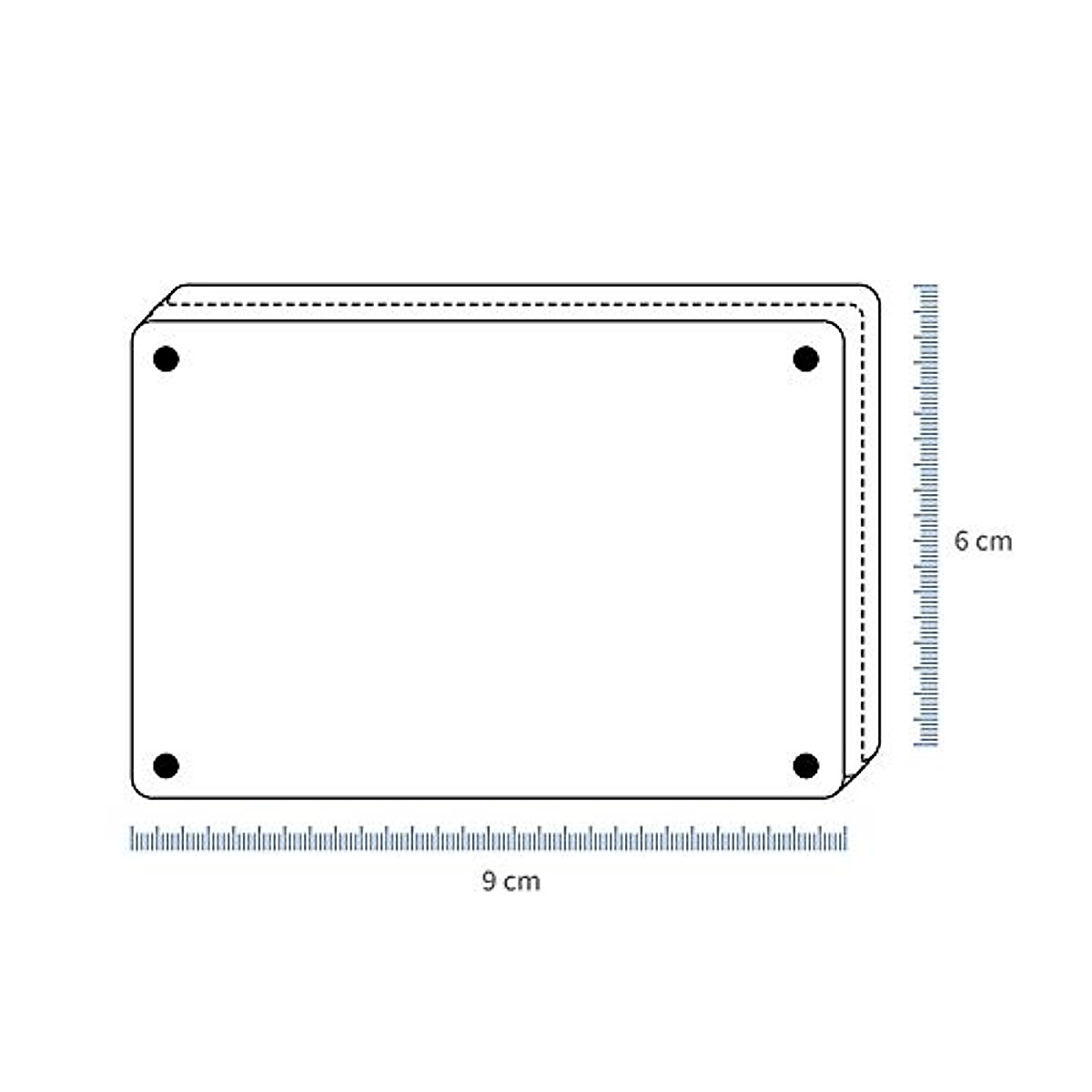 ONE WALL Acrylic Fridge Magnetic Frame, Double Sided Photo Refrigerator Magnet Picture Frame for Fujifilm Instax Mini, 2.36 x 3.54 Inch, Pack of 5
