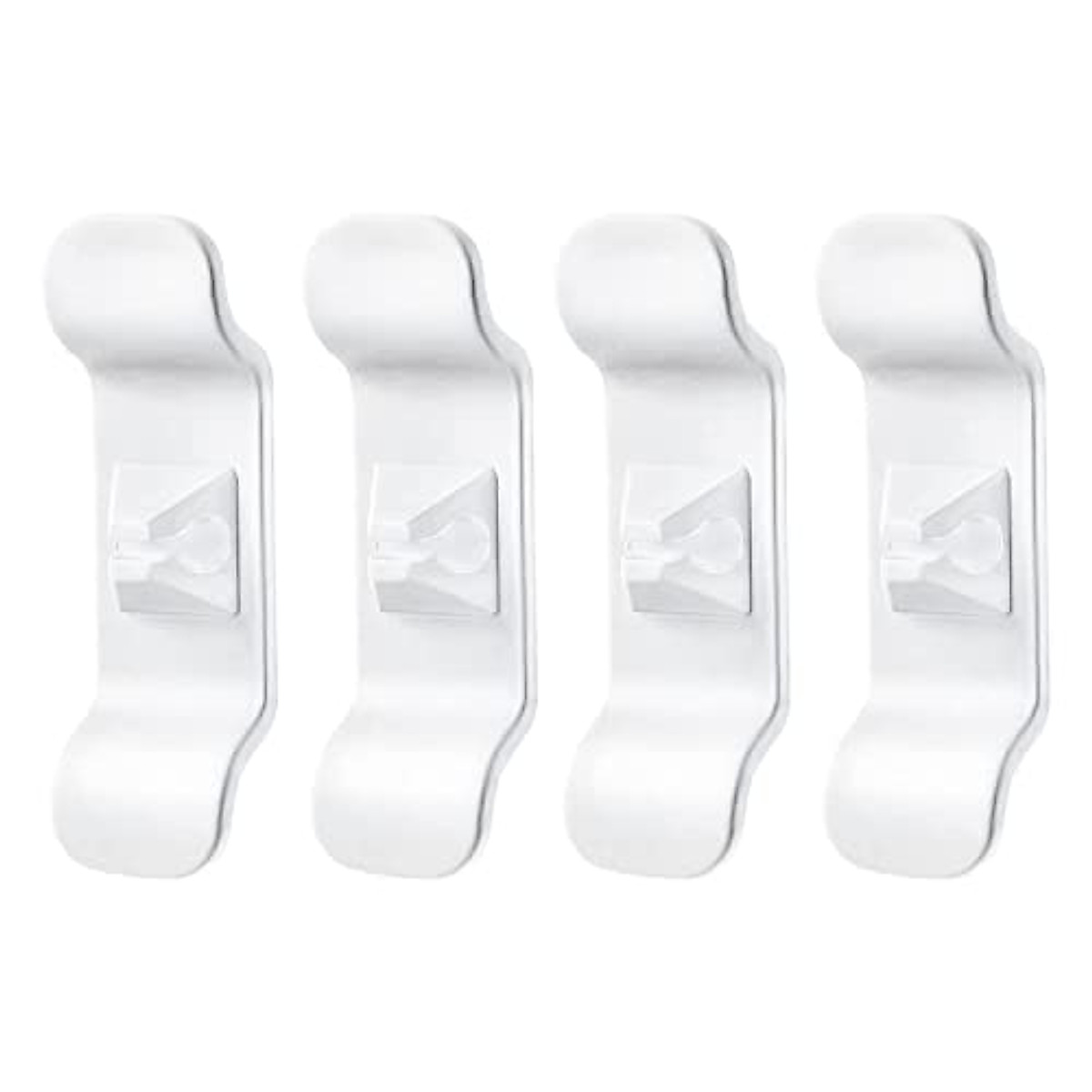 Cord Organizer for Kitchen Appliances, 4 Pack Cord Winder Stick on, Rubber Cord Wrapper Holder Compatible with Home Appliances, Stand Mixer, Air Fryer, Toaster, Blender, Coffee Maker (White)