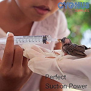 CYGNUS SUPPLIES 4 Pack - 10ml Syringes Without Needle for Measuring, Lip Gloss, Liquid refilling, Dispensing, DIY Crafts, DIY Lip Gloss Accessories, Feeding Pets, Food, Scientific Labs