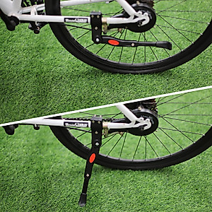 Bike Kickstand Adjustable Rear Side Kick Stand for Bike 22"-27",Aluminium Alloy Bicycle Kickstand Fit for Mountain Bike/BMX/MTB