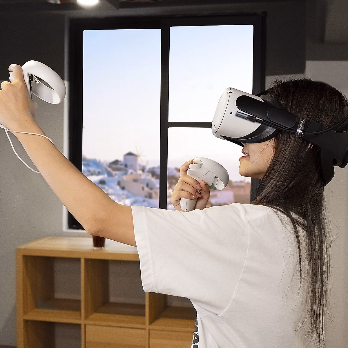 CableCreation 16FT Link Cable Compatible with Meta Quest Pro/Quest3/Quest2/Pico4, USB to USB C 3.1 Cable 5Gbps Highly Speed VR Headsets Accessories Gaming PC Link Cable 5 Meters