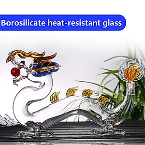 Aimee-JL 500ML/1000ML/1500ML Dragon Whiskey Decanter Set for Liquor, Scotch, Bourbon, Vodka (1500ml)