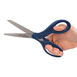 Westcott 17509 8-Inch Titanium Heavy-Duty Scissors, Navy