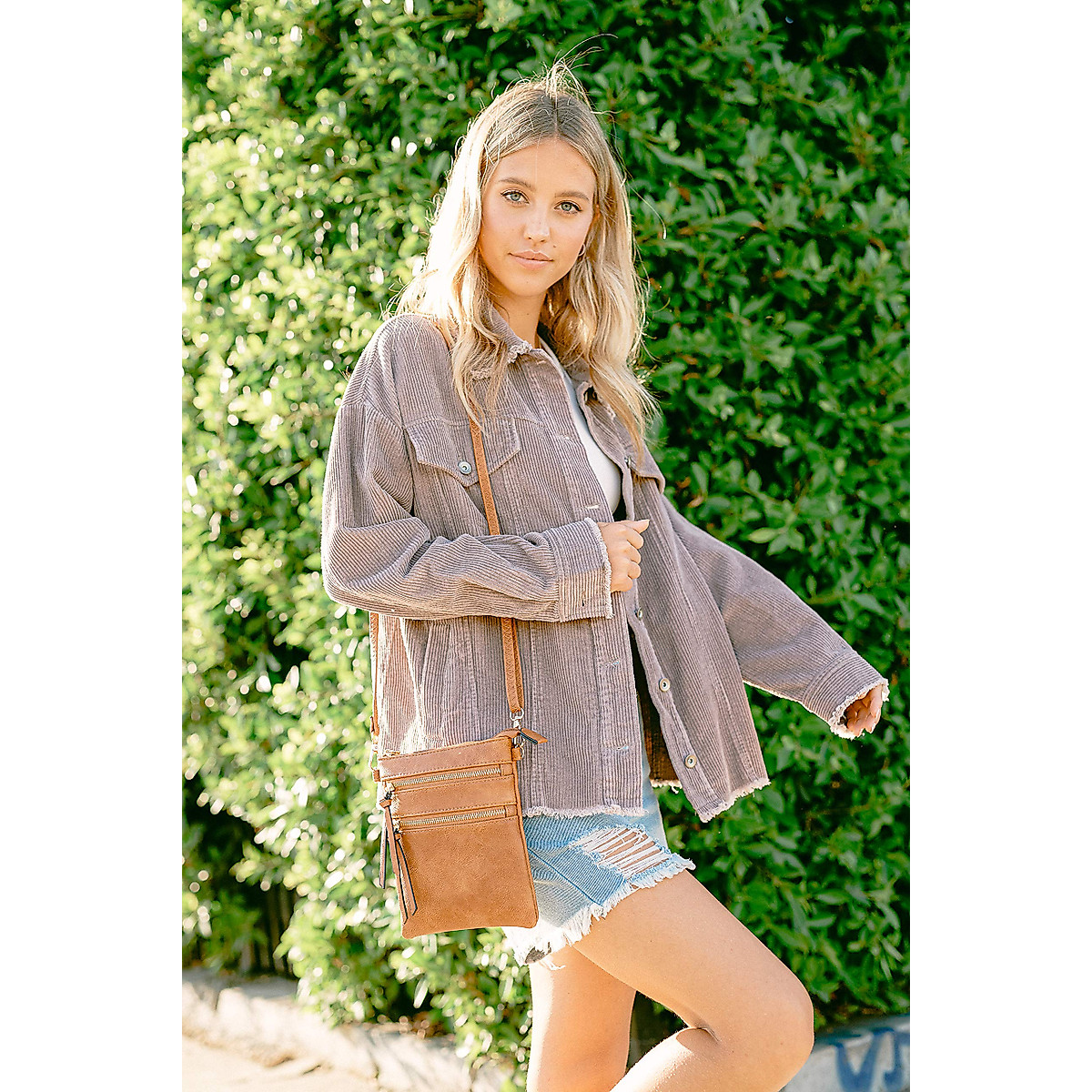 Isabelle Functional Multi Pocket Crossbody Bag (Mustard)