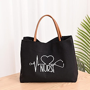 Nurse Tote Bag Nurse Gifts RN Nursing Bag for Work, Shopping, Beach, Travel
