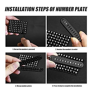 Hawyet 1 PC Car Keychain, Anti-lost Number Card Braided Rope Organizer with Horseshoe Buckle, Universal for Most Cars (Pink)