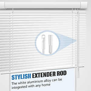 2 Pieces Blind Wand Vertical Blinds Replacement Parts Blind Rod with Hook and Grip Clear Blind Opener Long Window Blind Stick Tilt Rod (12 Inch, Aluminum Alloy)