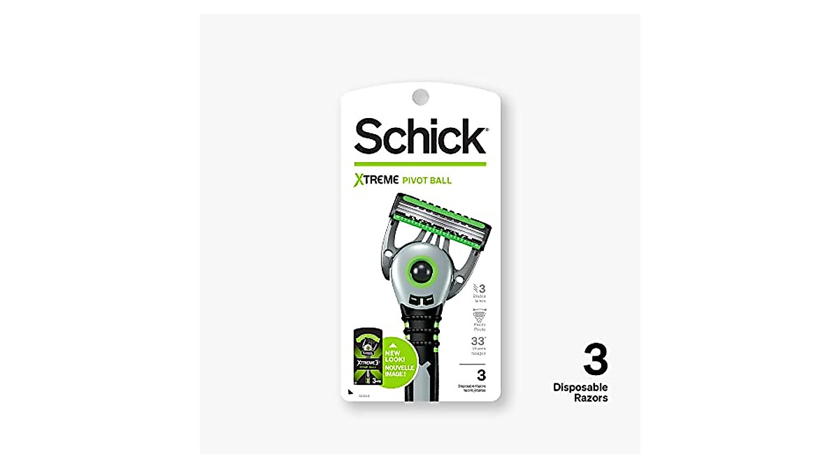 Schick Xtreme Pivot Ball Razor - Eco-Friendly, Close & Comfortable Shave