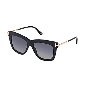 Tom Ford DASHA FT 0822 Shiny Black/Grey 52/16/140 women Sunglasses