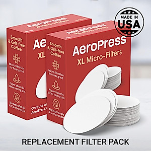 AeroPress XL Replacement Filter Pack - Micro-filters For AeroPress XL Coffee And Espresso-Style Coffee Maker - 2 Pack (400 count)