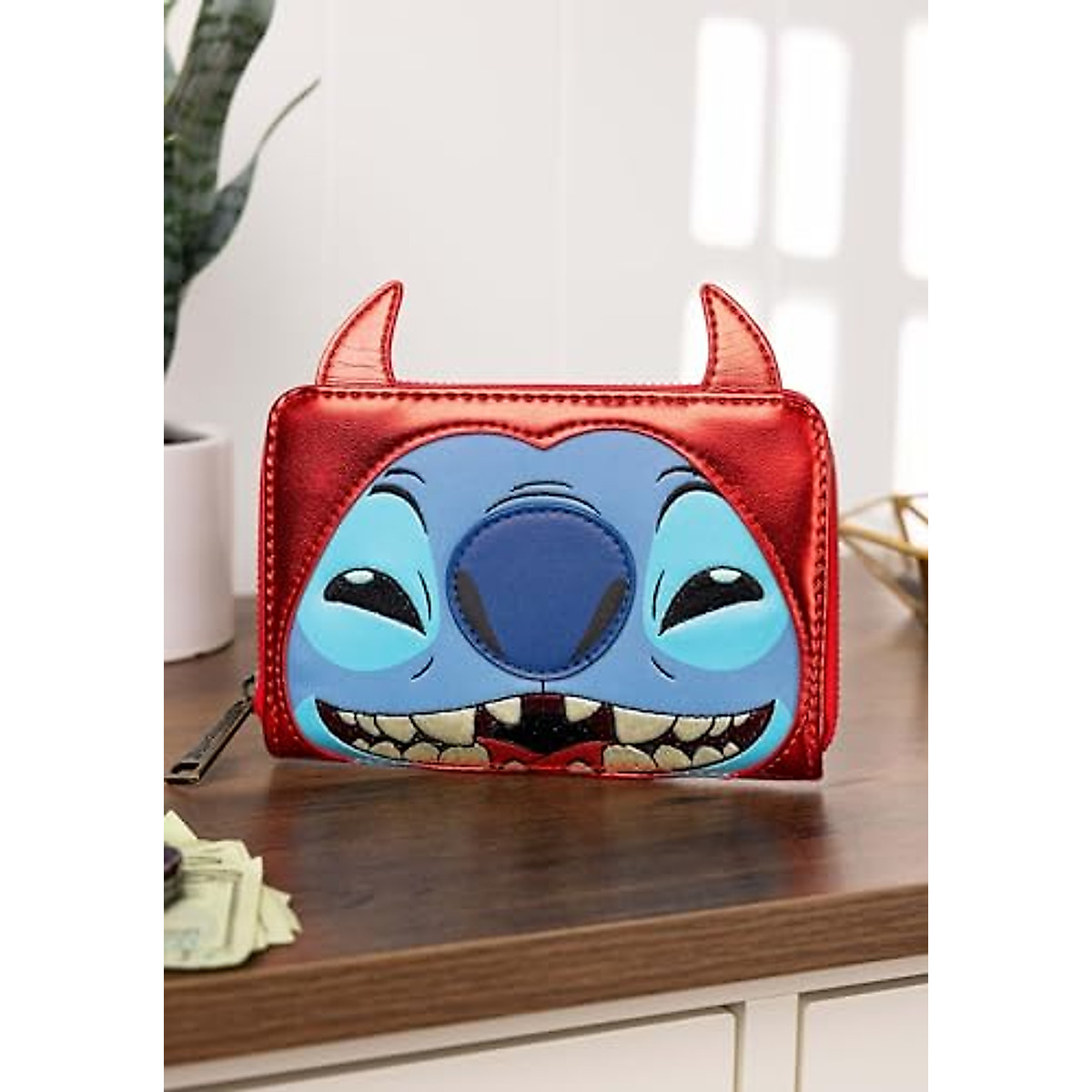 Loungefly Disney Sitch Devil Zip Around Wallet