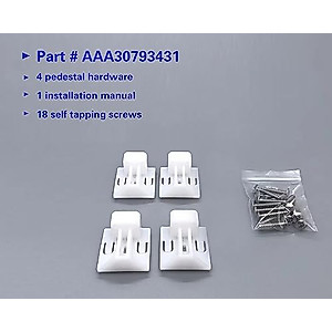 XCZZ AAA30793431 Washer Mounting Hardware Kit fits LG washer dryer pedestal (pack of 1)