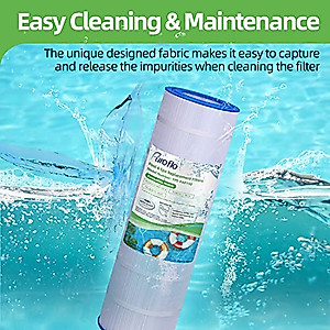 PUROFLO YPS-PAP150 Pool Filter Replace for Pentair CC150, CCRP150, PAP150, PAP150-4, Unicel C-9415, R173216, 59054300, Filbur FC-0687, 160317, 160355, 160352, Predator 150 Cartridge, 150 Sqft, 1 Pack