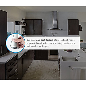 Moen 4905SRS Camerist One-Handle High Arc Bar Faucet, Spot Resist Stainless, 0.375