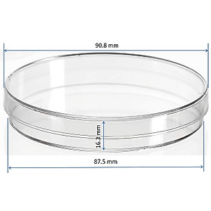 Labnique Polystyrene Petri Dish with Vented Lid, 90mm, Sterile (20)