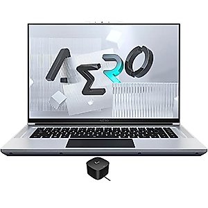 GIGABYTE AERO 16 Gaming & Entertainment Laptop (Intel i7-12700H 14-Core, 32GB RAM, 2x1TB PCIe SSD (2TB), GeForce RTX 3070 Ti, 16.0" 60Hz 4K (3840x2400), WiFi, Win 11 Pro) with 120W G4 Dock
