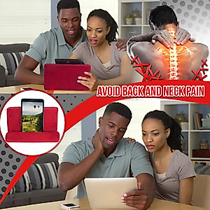 Ideas In Life iPad Pillow Holder Stand for Lap - Tablet Pillow for iPad - Universal Phone and Tablet Sofa Can Be Used on Floor, Desk, Chair, Couch - Black Color