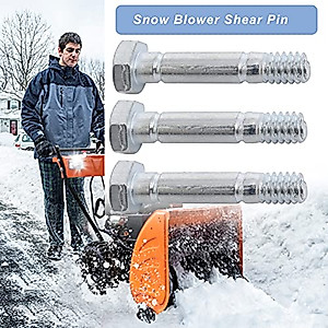 303160355P Snowblowers Shear Pins Compatible with Powersmart 𝐏𝐚𝐜𝐤 𝐨𝐟 𝟓 Two-Stage Snowblowers Parts Shear Pins