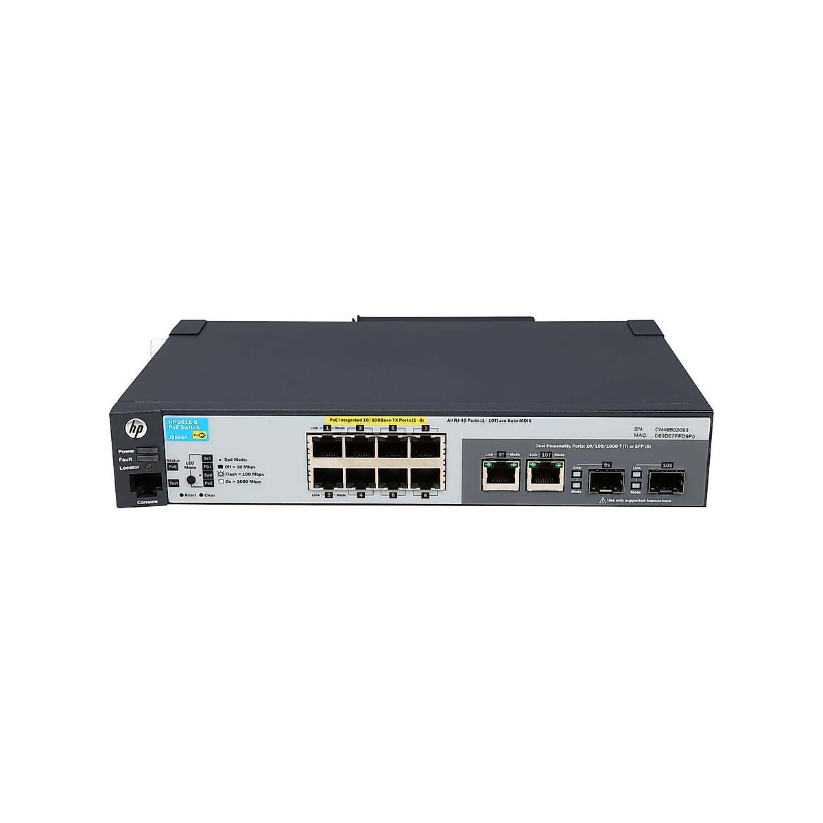 HP Procurve 2615-8-PoE Stackable Ethernet Switch (J9565A#ABA)