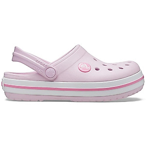 Crocs Unisex-Child Crocband Clogs (Little Kid/Big Kid), Ballerina Pink, 6 Big Kid