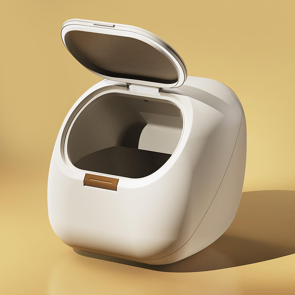 LivLab Mker Rice Container With Lid 10 Lbs Cereal Containers Storage with Lids Airtight, Pet Food Container, BPA Free, For Pet Food Kitchen Pantry Organization, Cream Color