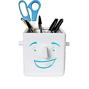 30 Watt Face Plant, Novelty Planter Holds Small Plants, Glasses & You Can Draw on It. Elegant Ceramic Pot for Succulents, Cacti or Your Average Fern, Perfect Gifting