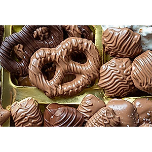 Chocolate Gift Basket, Candy Food Gifts Arrangement Platter, Gourmet Snack Box, Birthday Present Idea, Corporate Him & Her, Men Women Sympathy Family Parties & Get Well- Bonnie & Pop