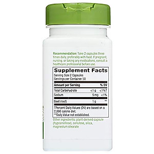 Natures Way Beet Root 100 Vegetarian capsule, 100 ct