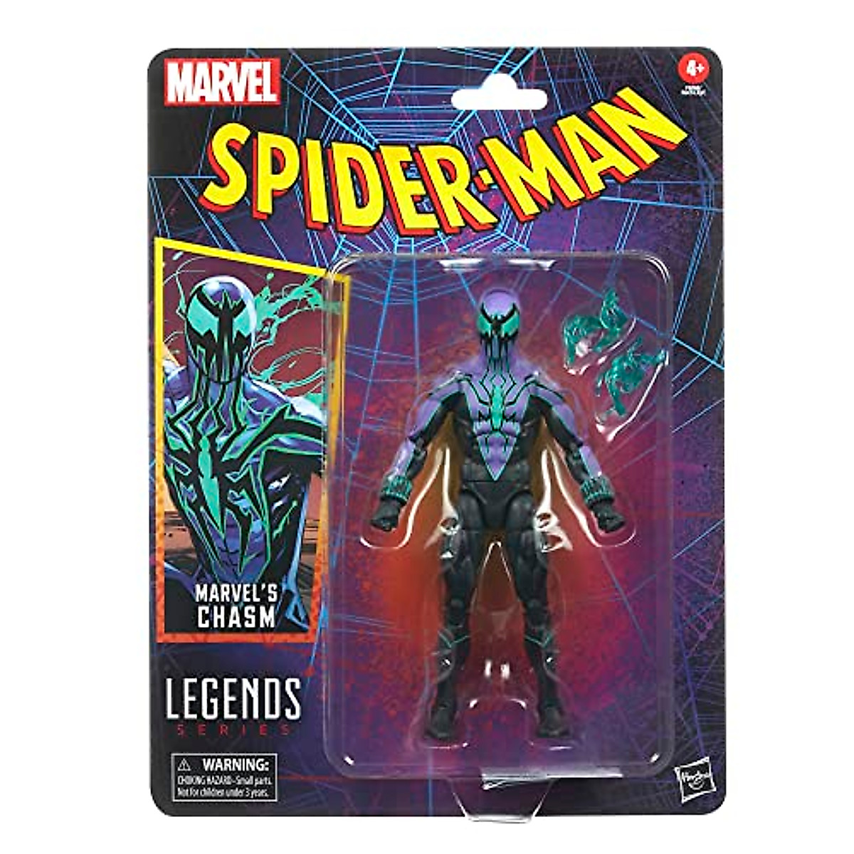 Marvel Legends Series Chasm, Spider-Man Collectible 6 Inch Action Figures, 2 Accessories