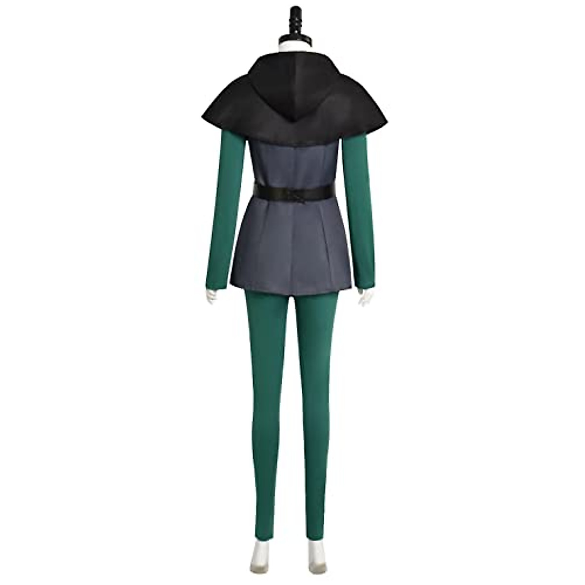 Skycos Womens TOH Willow Park Cosplay Costume Suit Owl House Amity Blight Black Cape Dress Uniform Outfits Halloween Dress Up (Grey, M)