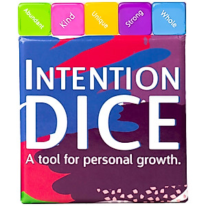 Unity Books Intention Dice – Personal Growth Game, self-Reflection Tools, Creativity Tool, Inspirational Gifts, Gift for Women, Icebreaker Games, Affirmation Writing, journaling prompts