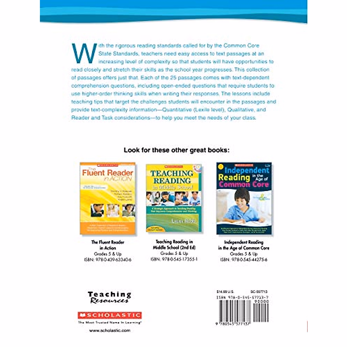 25 Complex Text Passages to Meet the Common Core: Literature and Informational Texts: Grade 7-8