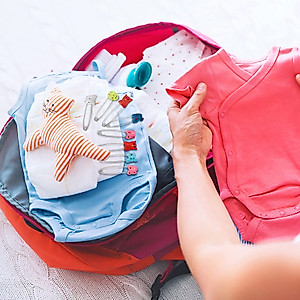 30 Pieces Baby Safety Diaper Pin with Plastic Head Animal Pattern 2.4 Inch Stainless Steel Kids Newborn Safety Pin with Lock Buckle, Random Patterns