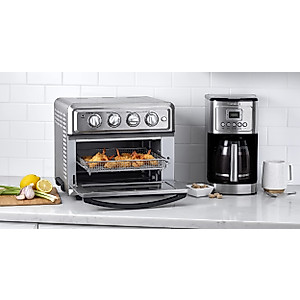 Air Fryer + Convection Toaster Oven by Cuisinart, 7-1 Oven with Bake, Grill, Broil & Warm Options, Stainless Steel, TOA-60