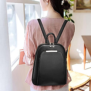 CHEFRU Bag Women Backpack Travel Large Backpack Pu Leather Handbag Schoolbag for Girls Women Bag Female Shoulder Back-Ivory