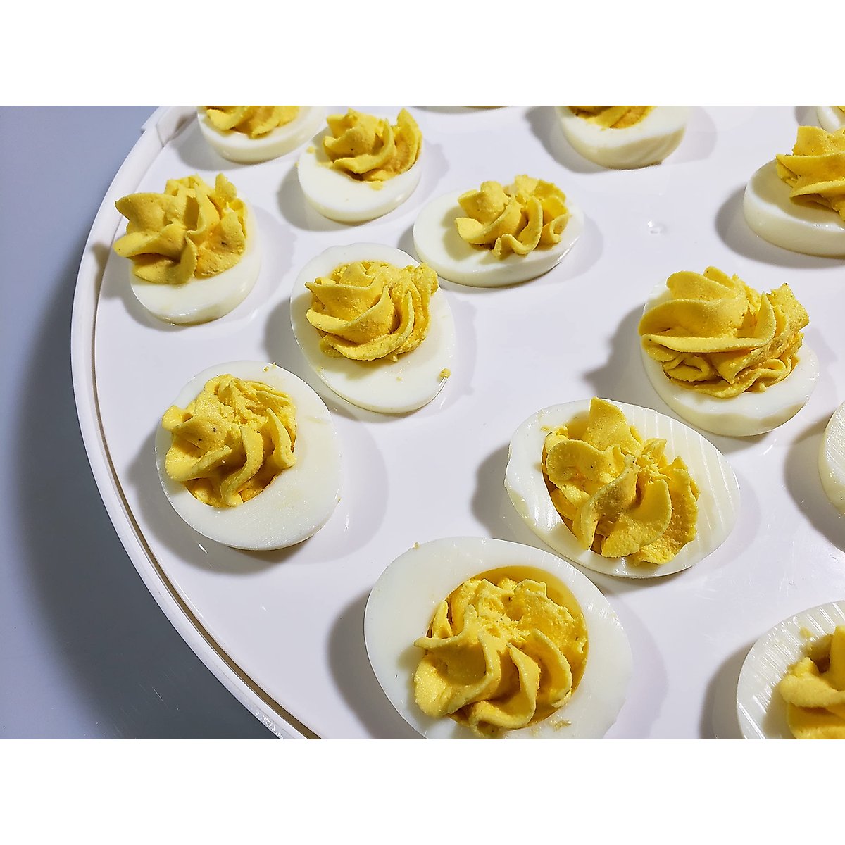 Crazy Chef Premium 6 in 1 Cupcake Carrier with Lid Collapsible Portable Cupcake, Deviled Egg, Pie, Chips and Dip and Cake Container - BPA Free