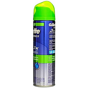Gillette Series 3X Shave Gel Sensitive 7 Ounce (207ml) (3 Pack)
