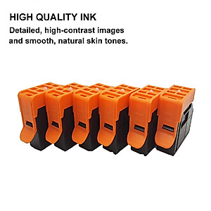 HDPHOTOINK 312XL 314XL Remanufactured Ink Cartridge Replacement for Expression Photo XP-15000 Wide Format Printer 6-Pack, Black,Magenta,Cyan,Yellow,Red,Grey