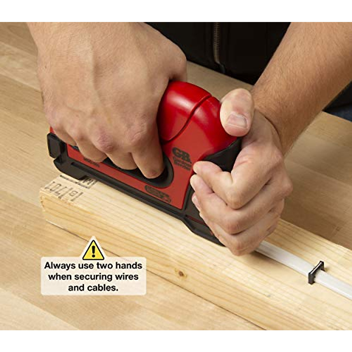 Gardner Bender MPS-2125 CableBoss Staple, ½ Inch., Secures Coax: RG-6, (NM) Non-Metalic Cable: 10/2, 12/3, CAT 5e and 16/4 Speaker Wire, 200 Pk., Black