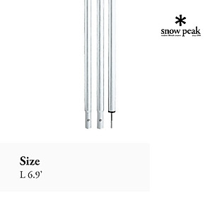 Snow Peak Tarp Aluminum Pole, 210cm