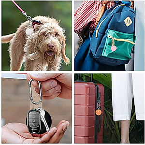 NouSKaU Portable Pet GPS Tracking - Bluetooth 5.0 Mobile Key Tracking Smart Anti-Loss Device,2022 Mini Pet GPS Locator Bluetooth Tracer Include Batteries and Protective Case, Fit for iOS (2 Pack)