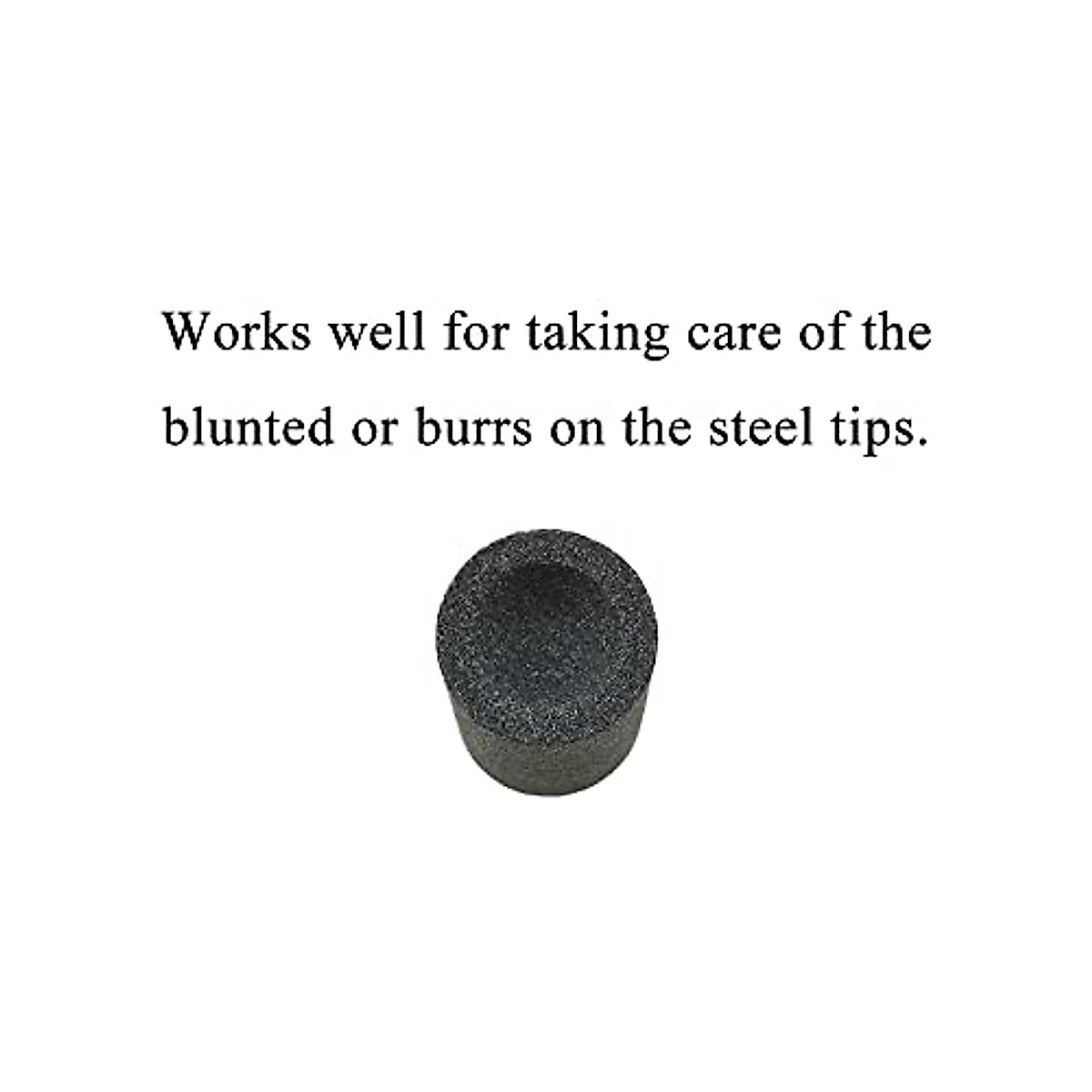 Acoeitl Dart Sharpeners Grinding Stone Burrs Remover Restore Form Reduce Backlash Smooth End Maintain Surface Finish for Steel Tip Point Dart Blowgun Blunt Head Leather Hole Punch Jewelry 4Pcs