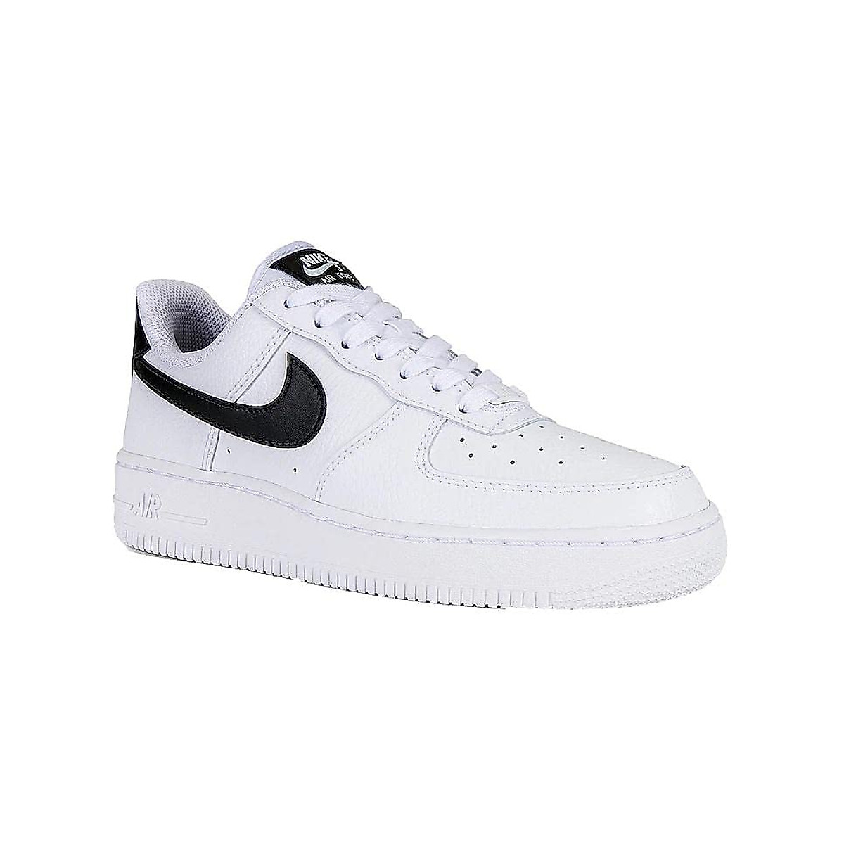 Nike Womens WMNS Air Force 1 '07 OG BLK,White Women Size 8