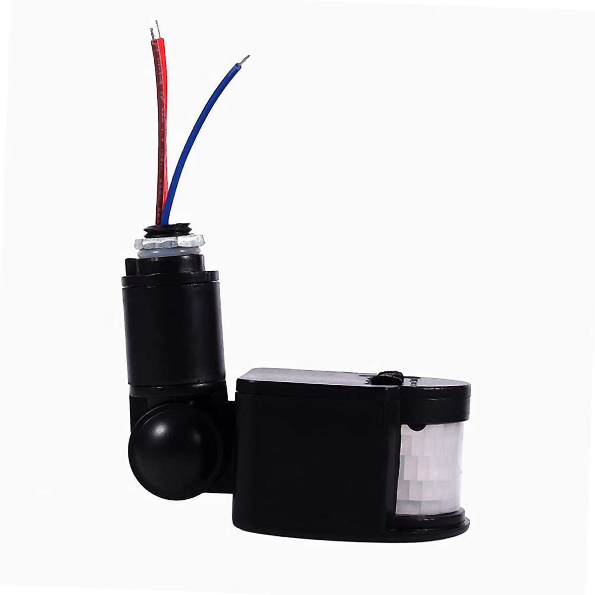 Motion Sensor Detector Switch, 90~250V 180 Degree Wall Mount Infrared PIR Motion Sensor Detector Infrared Switch for Outdoor Indoor (Black)