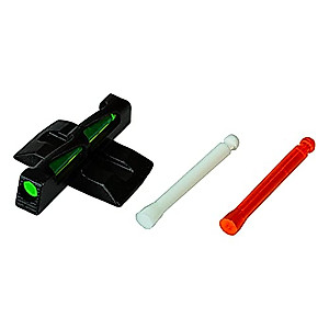 HIVIZ LCLW01 Ruger LC9/LC380 Interchangeable LITEWAVE Front Handgun Sight Green, Red, and White, One Size