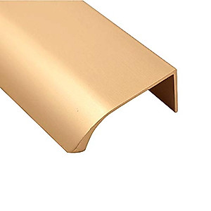 LC LICTOP 4 Pcs Arc Modern Finger Edge Pulls Tab Pull 200mm/7.87" Length Finger Drawer Pulls